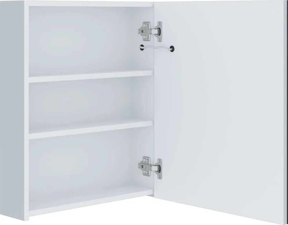 LED koupelnová skříňka se zrcadlem 50 x 13,5 x 60 cm 285115