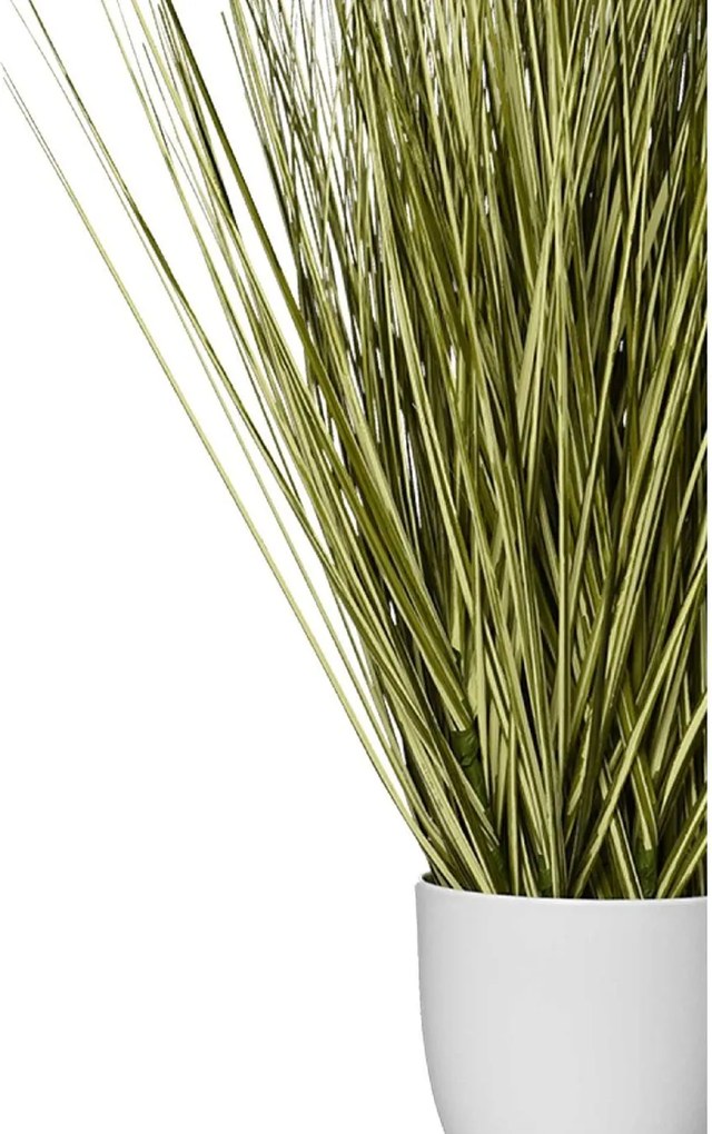 Umělá tráva v květináči JUNCO, plast, výška 80 cm, zelená