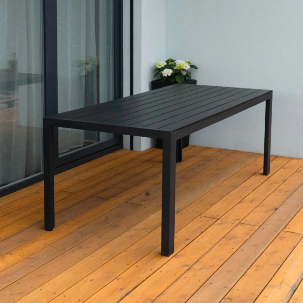 Vikio Zahradní jídelní stůl 180x90cm DT167 antracit