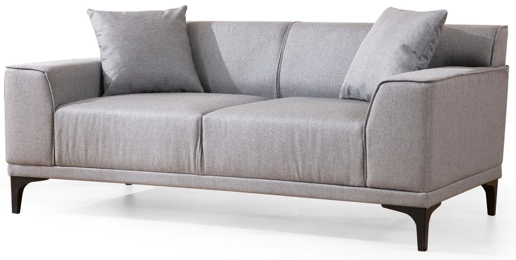 Hanah Home Dvoumístná pohovka PETRA světle šedá 163 cm 560ARE1526