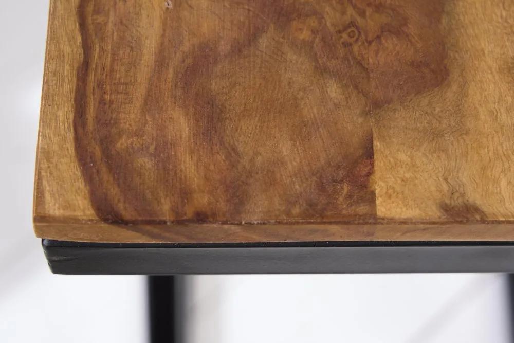 Příruční stolek CHARYBDA Dekorhome Mangovníkové dřevo