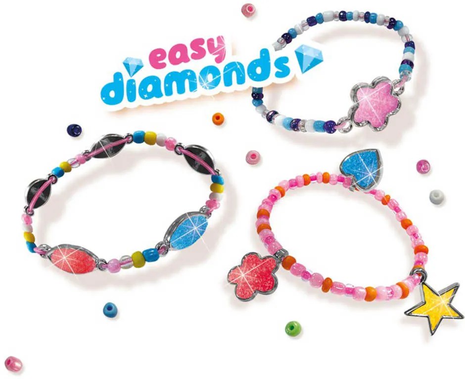 SES CREATIVE Výroba náramků s diamanty kreativní set v krabici 14682