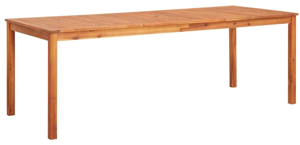 45963 vidaXL Zahradní stůl 215 x 90 x 74 cm masivní akáciové dřevo