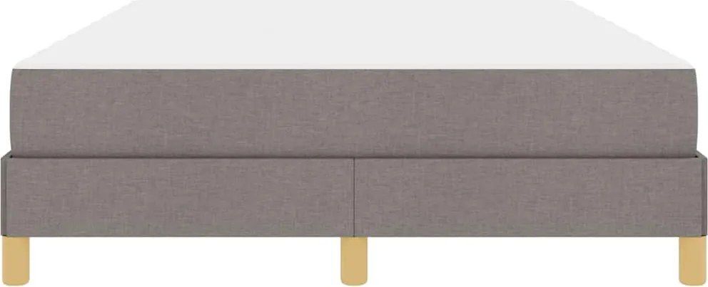 Postel s boxspringem Taupe 140 x 200 cm textil 3398574