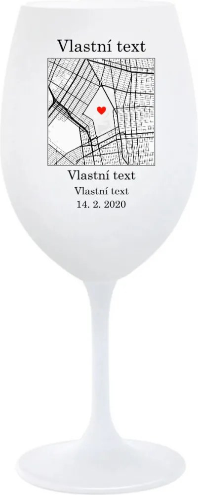 Personalizovaná sklenice s mapou