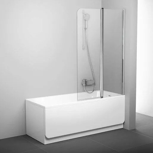 Ravak Chrome vanová zástěna 150x100 cm bright alu 7qra0c00z1 CVS2100TCRP