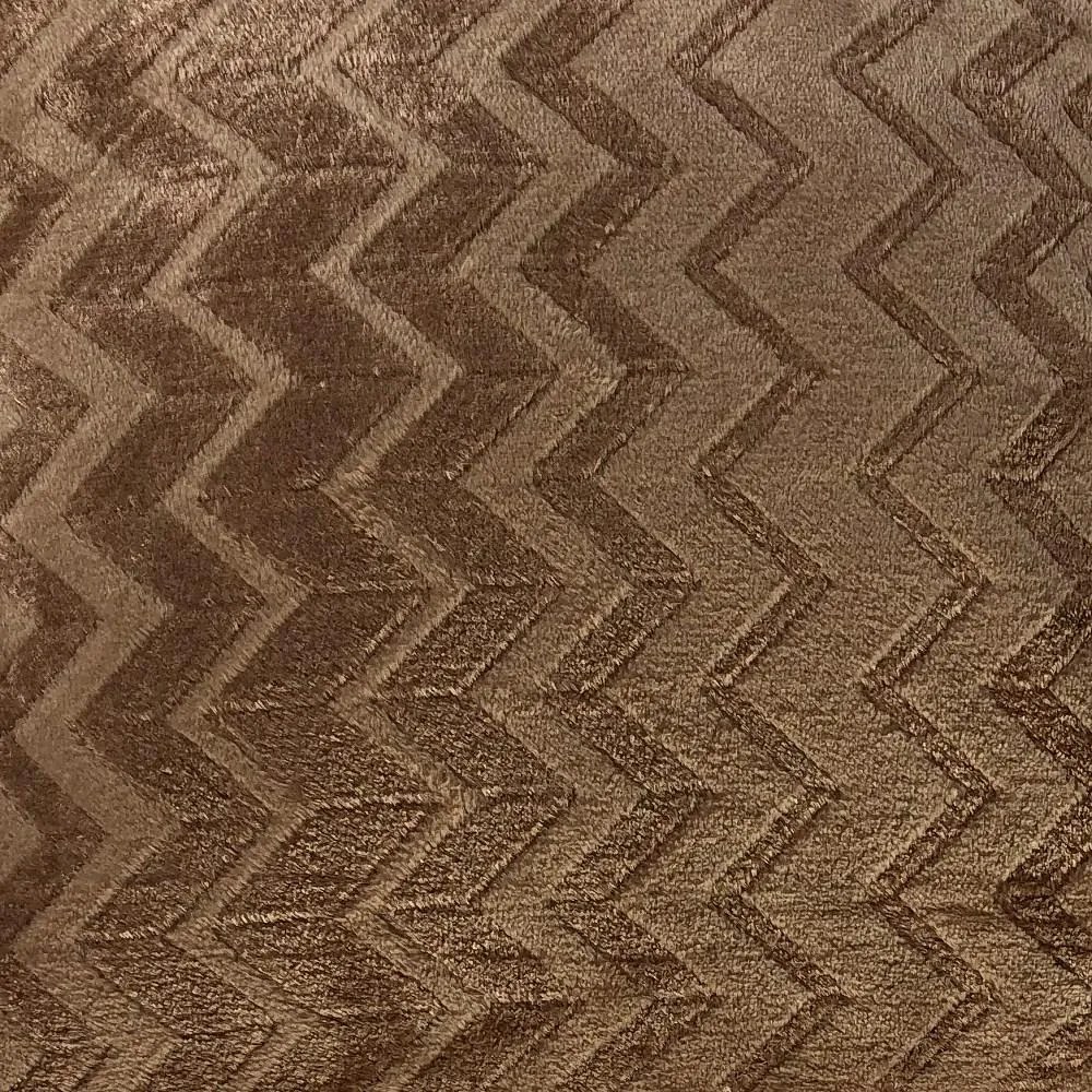 KARO Přehoz na postel z mikrovlákna 200x220 Zigzag beige 12