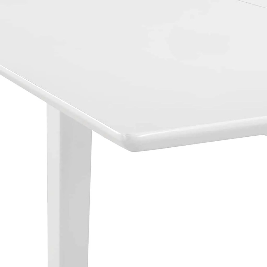 Rozkládací jídelní stůl bílý (80–120) x 80 x 74 cm MDF 247626