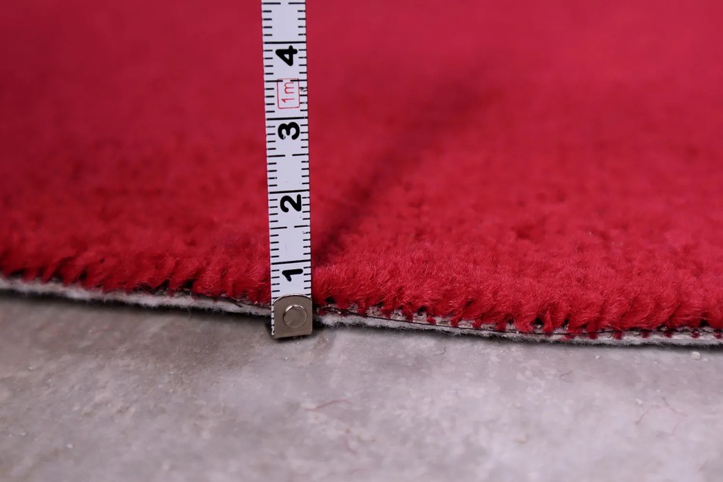 Spoltex, AKCE: 40x80 cm Kusový koberec Eton červený 15 - neúčtujeme odřezky z role - obšitý ze všech stran, šíře, červená, filc, kancelář