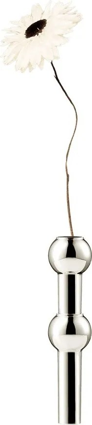 Kovová váza v leskle stříbrné barvě (výška 10 cm) Nagel – STOFF Nagel