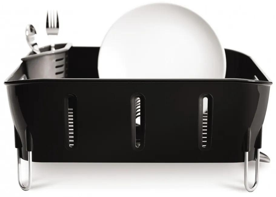 Odkapávač na nádobí Simplehuman – Compact, černý plast