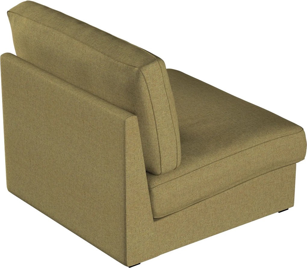 Potah na neskládací křeslo IKEA Kivik barva zelená látka pletený vzor
