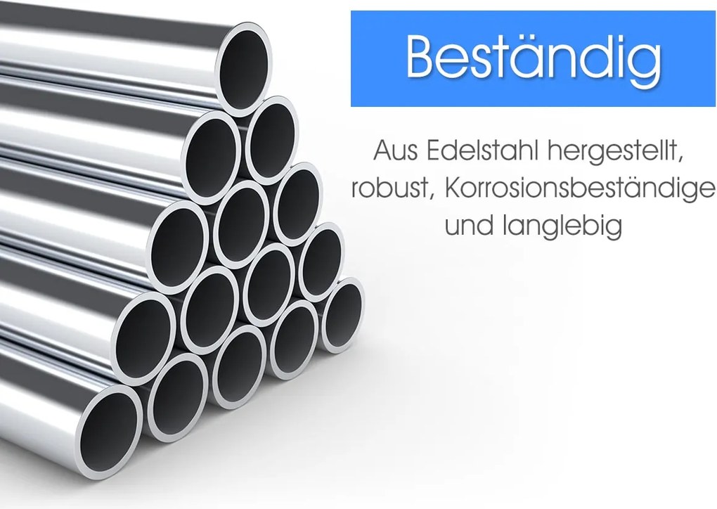 Costway Bazénový žebřík 3-stupňový bezpečnostní žebřík bazén nerez, stříbro