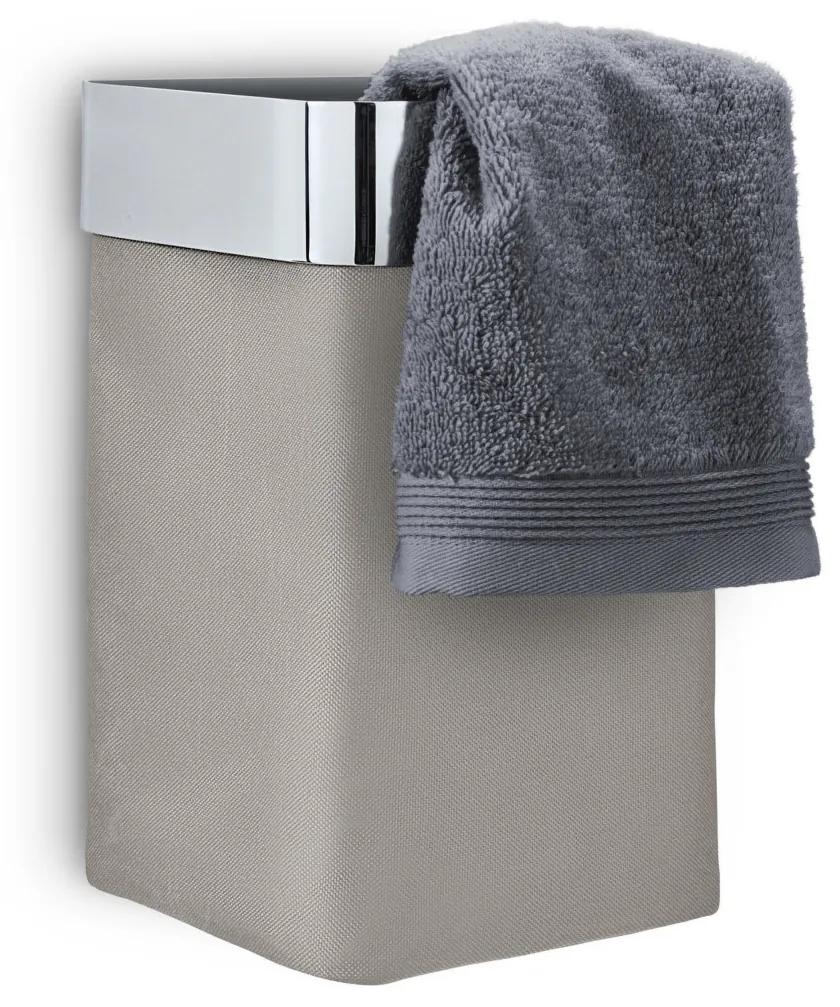Nástěnný koš na ručníky NEXIO leštěný taupe BLOMUS