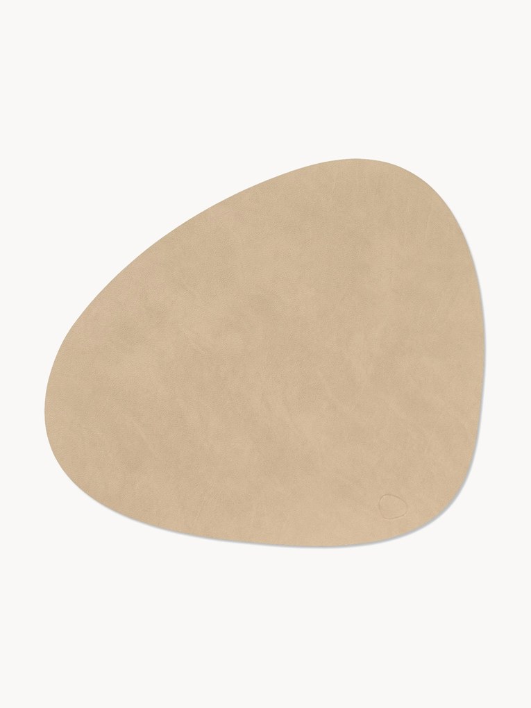 Asymetrická prostírání z kůže Curve, 4 ks