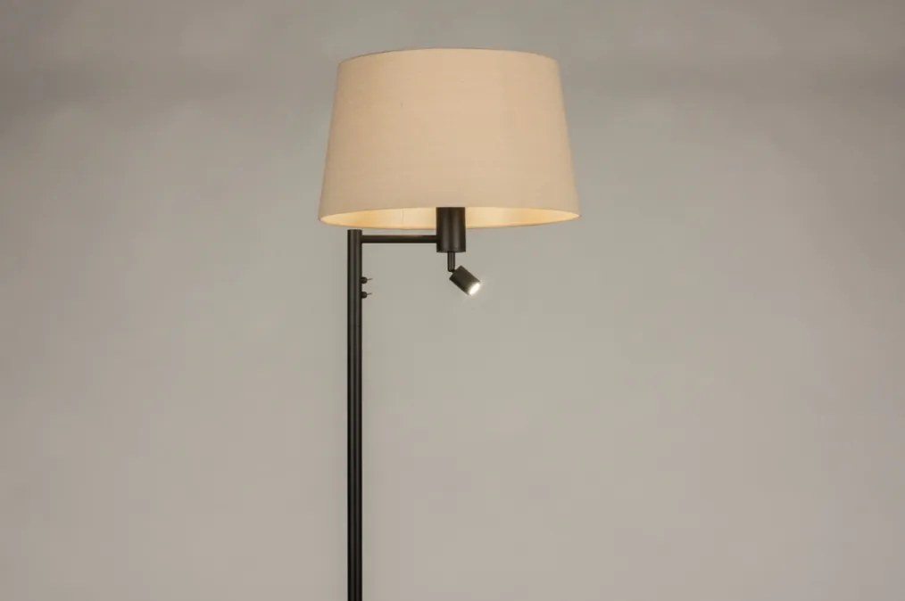 Stojací designová béžová lampa La Scale Crema Nuo and Black