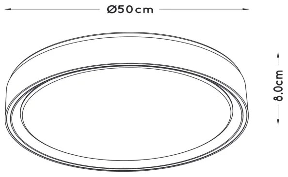Lucide 79182/36/30 - LED Stmívatelné stropní svítidlo NURIA LED/36W/230V