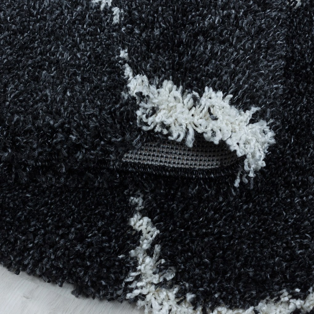 Ayyildiz Kusový koberec SALSA 3201, Antracitová Rozměr koberce: 200 x 290 cm