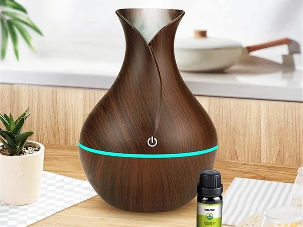 Verk Group Zvlhčovač vzduchu aroma difuzér aromaterapie rgb osvětlení usb