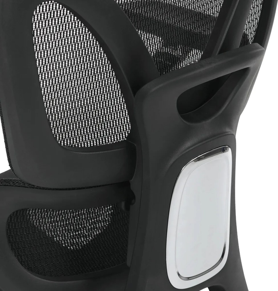 Ergonomická kancelářská židle FORCE - černá síťovina