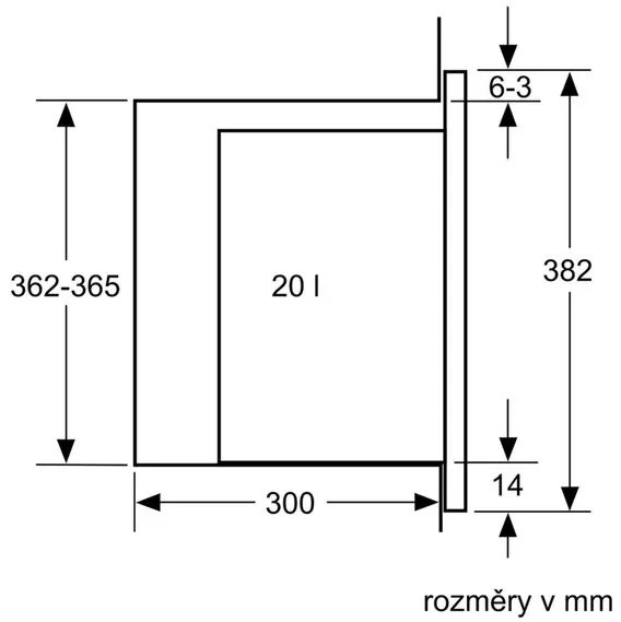 Siemens BF425LMB0 Vestavná mikrovlnná trouba