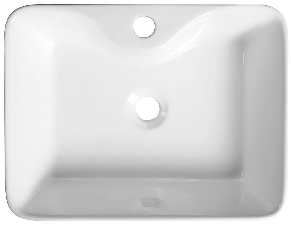 Sapho, BALENA keramické umyvadlo, 48x13,5x37 cm, na desku, BH7013