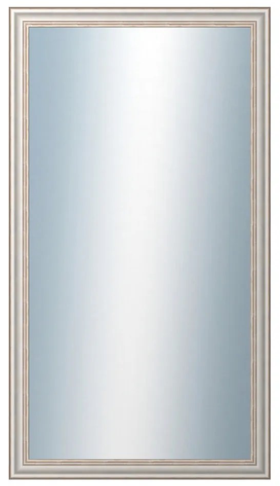 DANTIK - Zarámované zrcadlo - rozměr s rámem cca 50x90 cm z lišty TOULON bílá velká (2665)