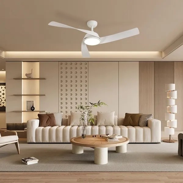 ZEVENTI - LED Stropní ventilátor AERYS LED/24W/230V Wi-Fi Tuya bílá + DO