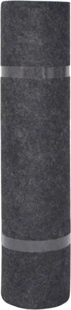 Koberec Antracitová 1,2 x 15 m Polyester 331335