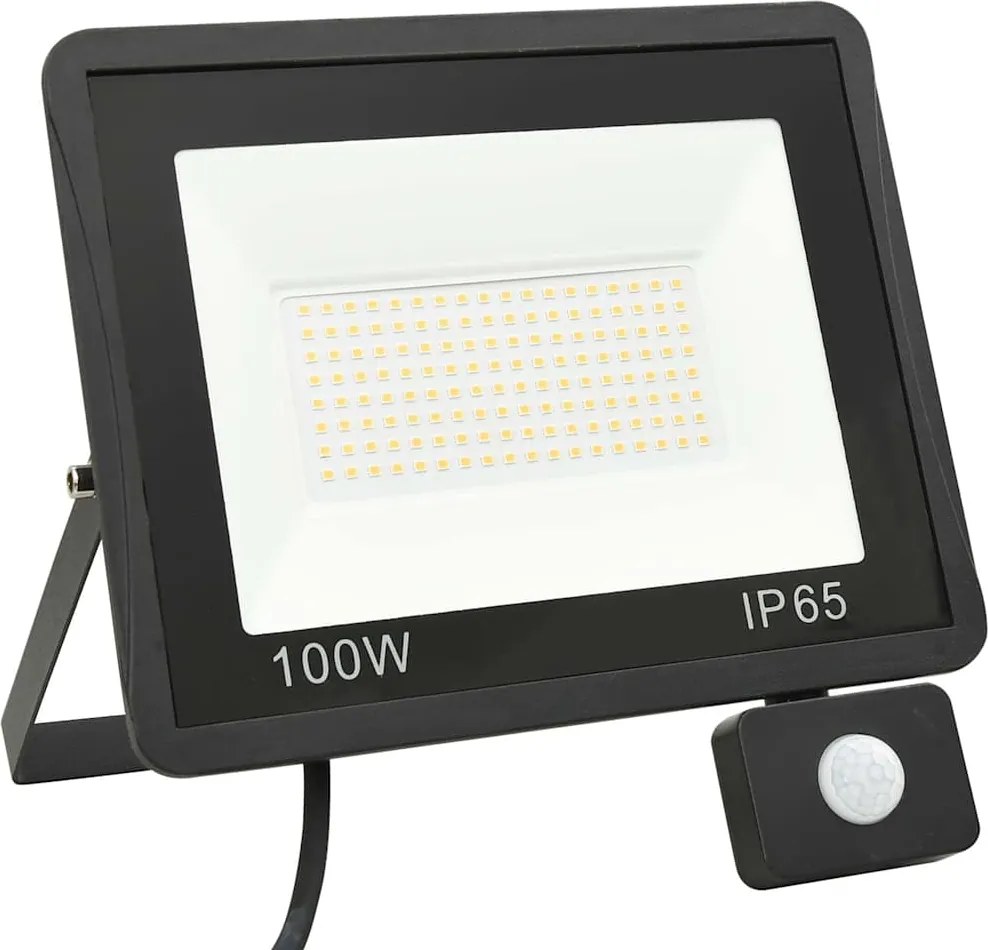 LED reflektor se senzorem 100 W studené bílé světlo 149632