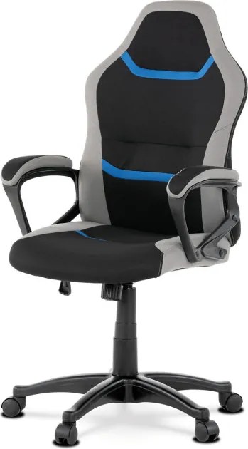 Dětská otočná židle černá KA-L611 BLUE