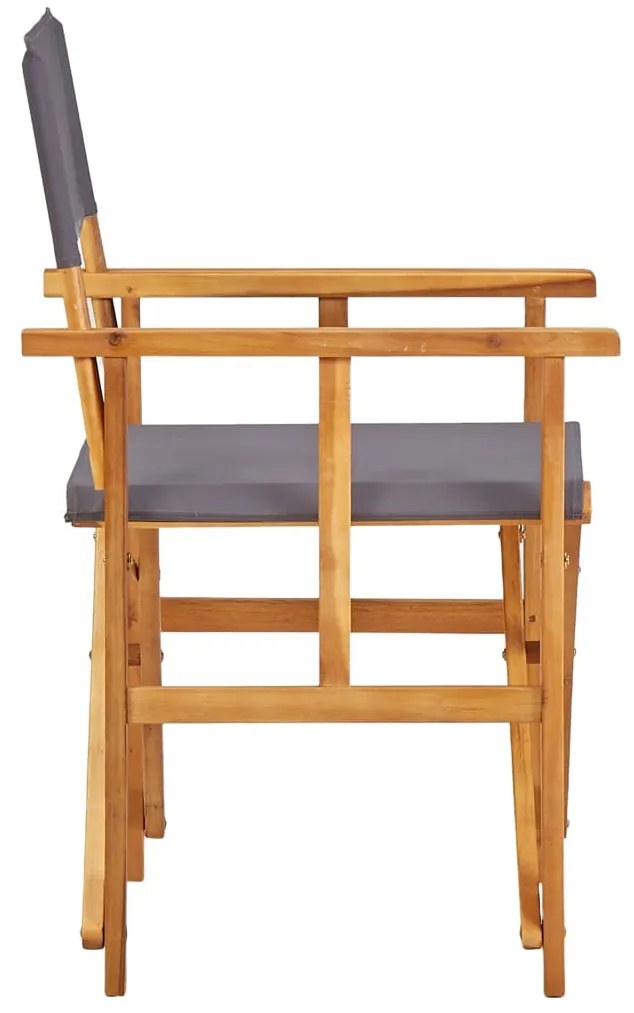 Režisérské židle 2 ks masivní akáciové dřevo - Default Title