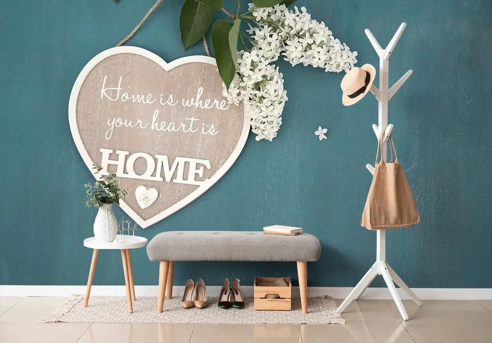 Tapeta Home is where your heart is cm - 225x150 cm