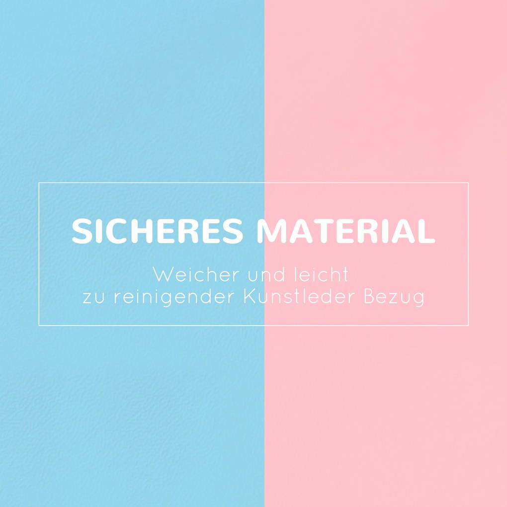 HOMCOM Sada 2 stavebních bloků Sada stolu a židle se skluzavkou pro děti od 12 do 36 měsíců Pěnová stavebnice Růžová a modrá | Aosom.de