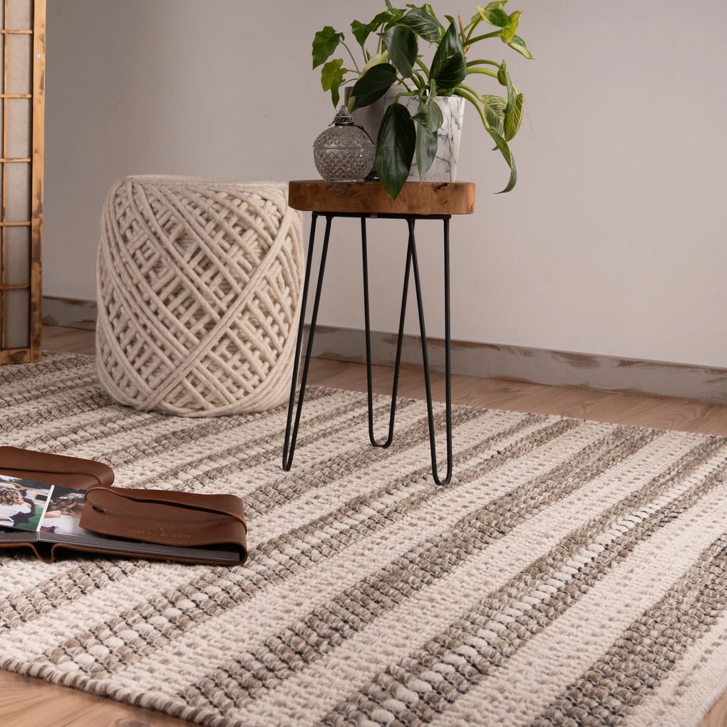 Obsession, Ručně vázaný kusový koberec Jaipur 335 Taupe, 80x150, hnědá, ložnice
