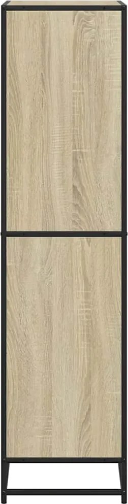 Knihovna dub sonoma 60 x 35 x 139 cm kompozitní dřevo 3300841