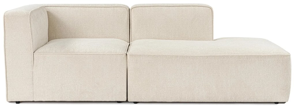 Hanah Home Dvoumístná krémová pohovka MORE M pravá 210 cm