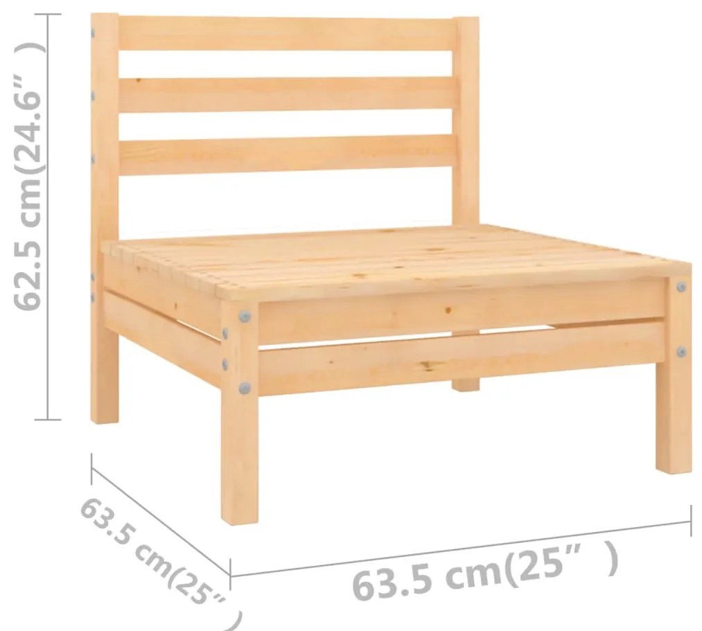 vidaXL Marketos 6dílná zahradní sedací souprava masivní borovice