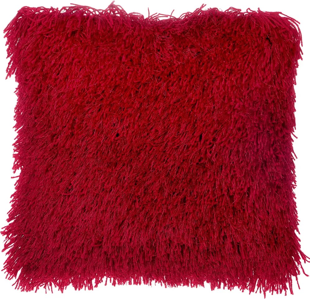 Dekorativní polštář červený 45 x 45 cm CIDE