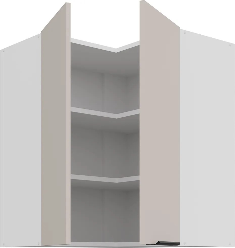 COMO | horní kuchyňská skříňka 60x60 GN-72 2F (90°) rohová s policemi | 60x60 cm | bílá/kašmír