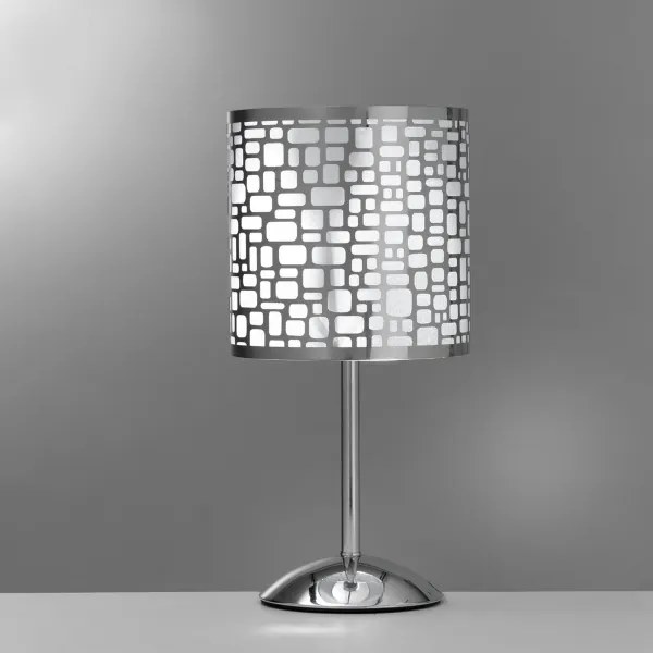 ONLI - Stolní lampa BRUCE 1xE27/15W/230V 40 cm matný chrom