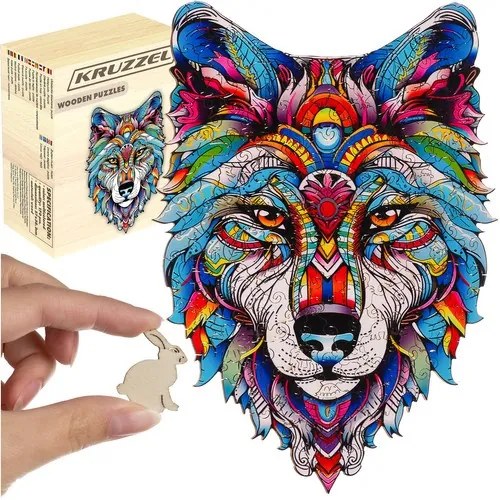 Dřevěné puzzle - Kruzzel puzzle 24552
