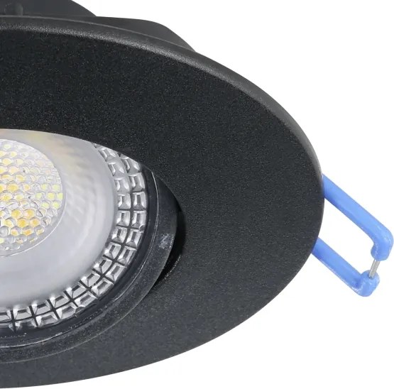 Eglo 300191 - SADA 7xLED Podhledové svítidlo GEDREZ LED/4,9W/230V pr. 9 cm černá