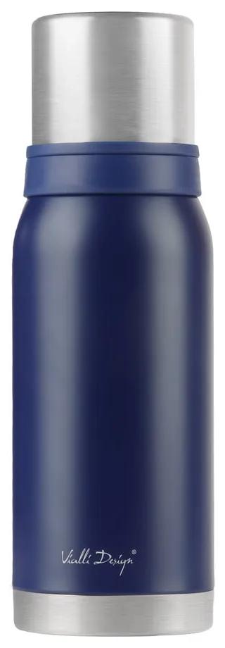 Tmavě modrý cestovní termohrnek Vialli Design Fuori, 1 l