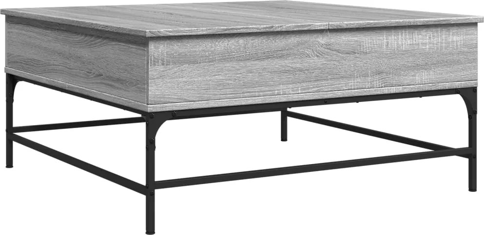 Konferenční stolek šedý sonoma 95 x 95 x 45 cm kompozit a kov 3217067