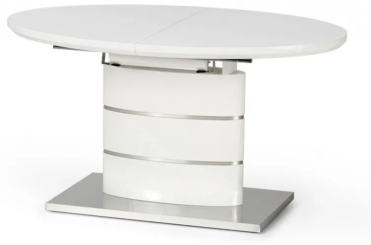 Hector Oválný jídelní stůl Lelia II 140-180x90 cm bílý