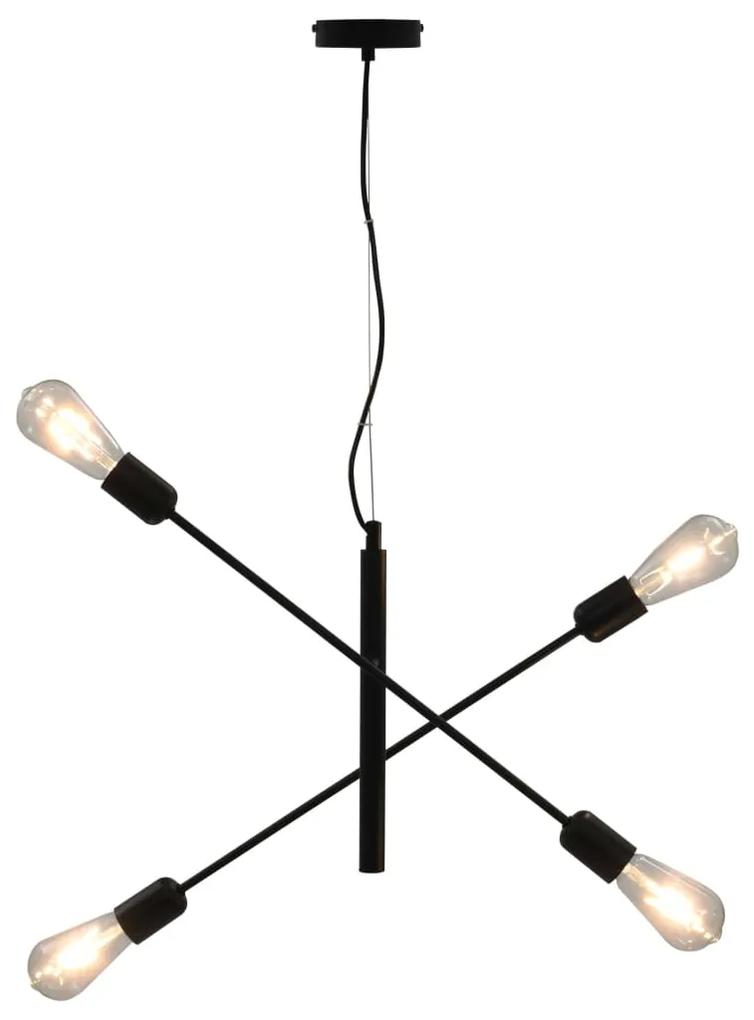 Stropní světlo se žhavícími žárovkami 2 W černé E27 - Default Title