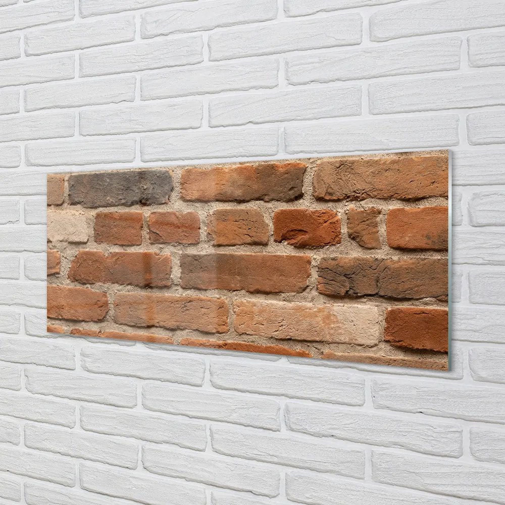 akrylový obraz Cihlová zeď kamenná 120x60 cm