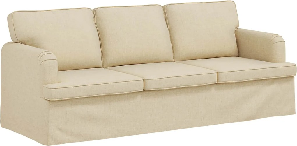 Set pohovek 2 ks Krémová textil 3407609