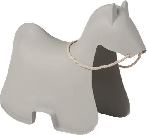 Šedý houpací kůň Cheval - 81*39,5*60,5 cm